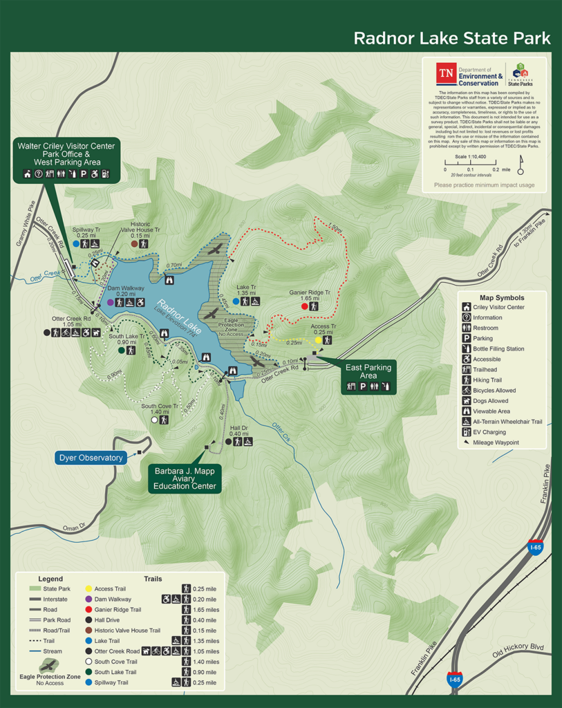 Trail Map | Friends of Radnor Lake | Tennessee's First Natural Area